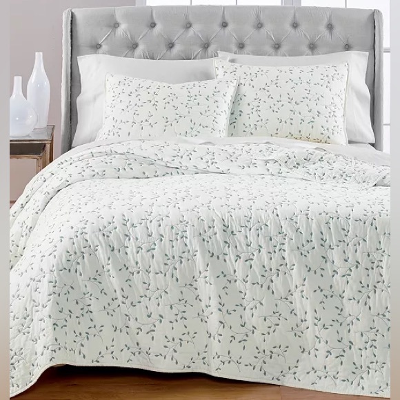 Martha Stewart | Bedding | Nwt Martha Stewart Embroidered Leaves ...